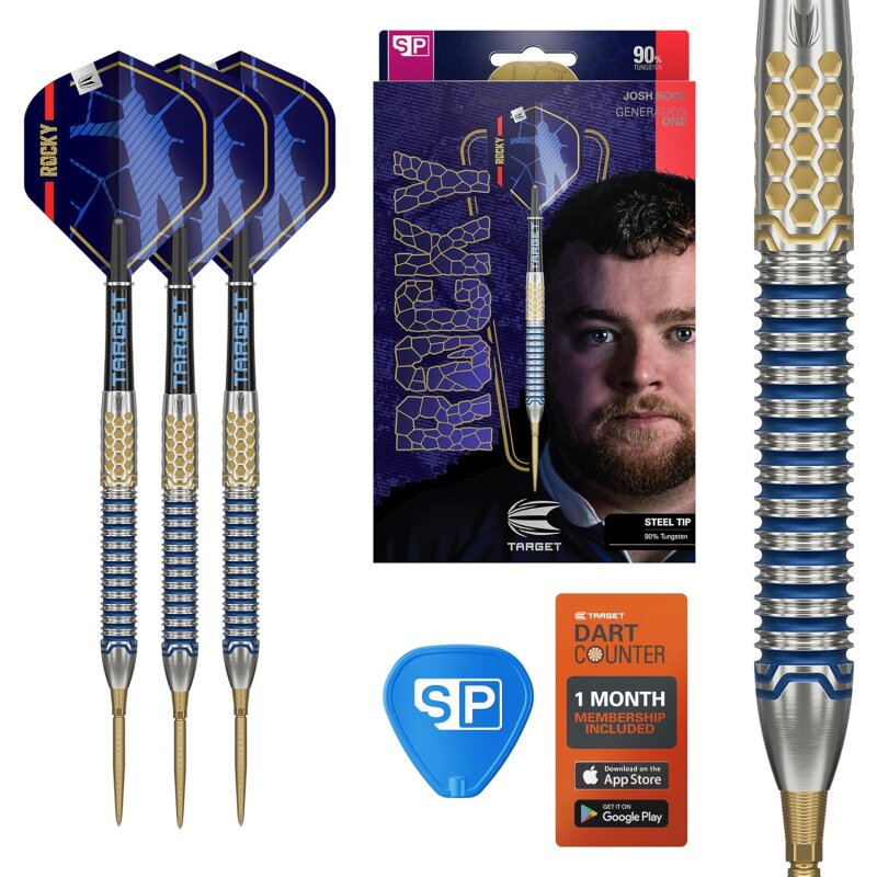 Target Darts Josh Rock Gen 1 Steel Tip Swiss Point Darts, 90% Tungste ...