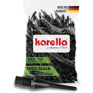 Karella Profi Dartspitzen Pro-Tip, 1000 Stück, 2BA Gewinde, extrem fo ...